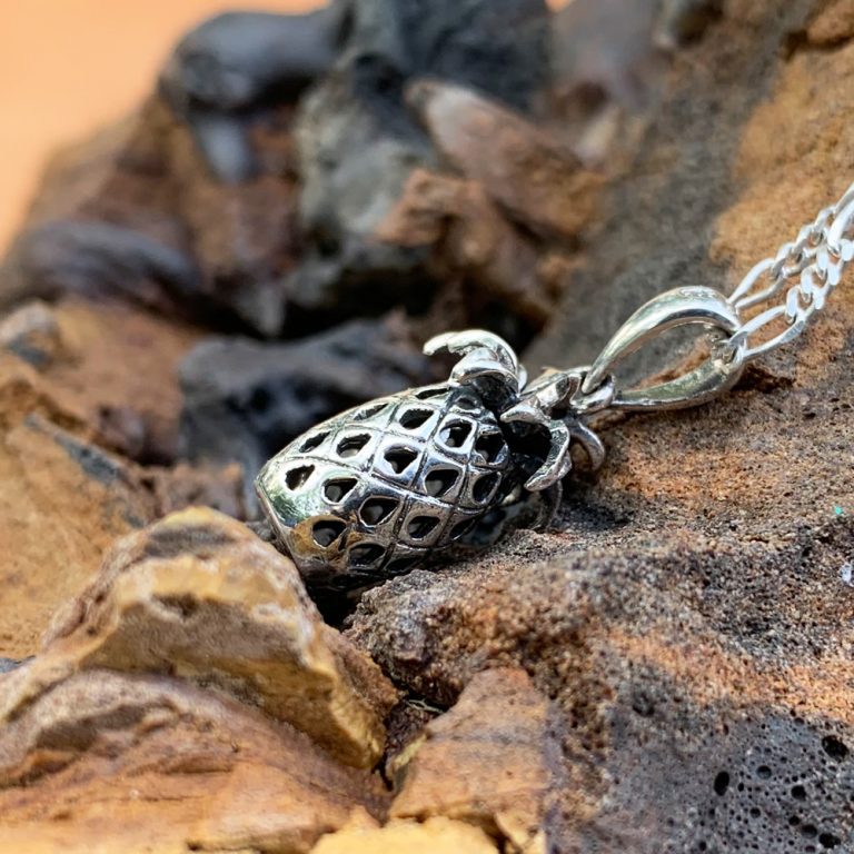 Sterling Silver Pineapple Pendant - GLE-Good Living Essentials
