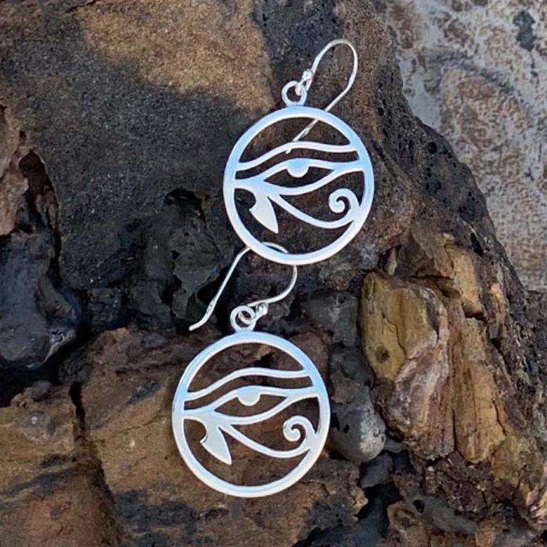 Sterling Eye of Horus Earrings - GLE-Good Living Essentials