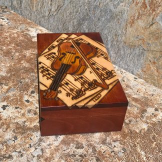 Handcrafted Violin Composition Box - GLE-Good Living Essentials