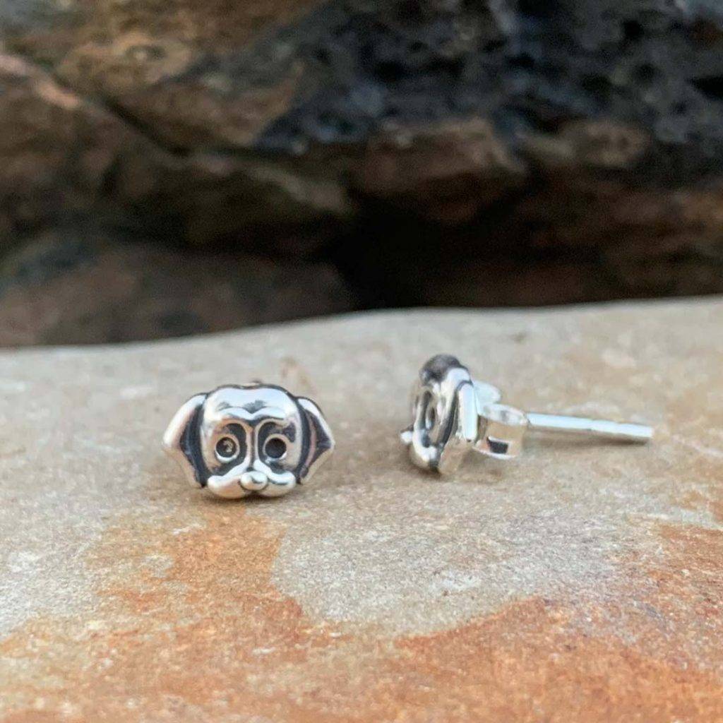 Sterling Dog Stud Earrings - GLE-Good Living Essentials