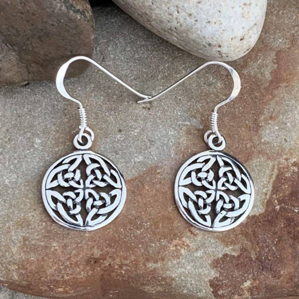 Celtic Knot Disk Earrings - GLE-Good Living Essentials