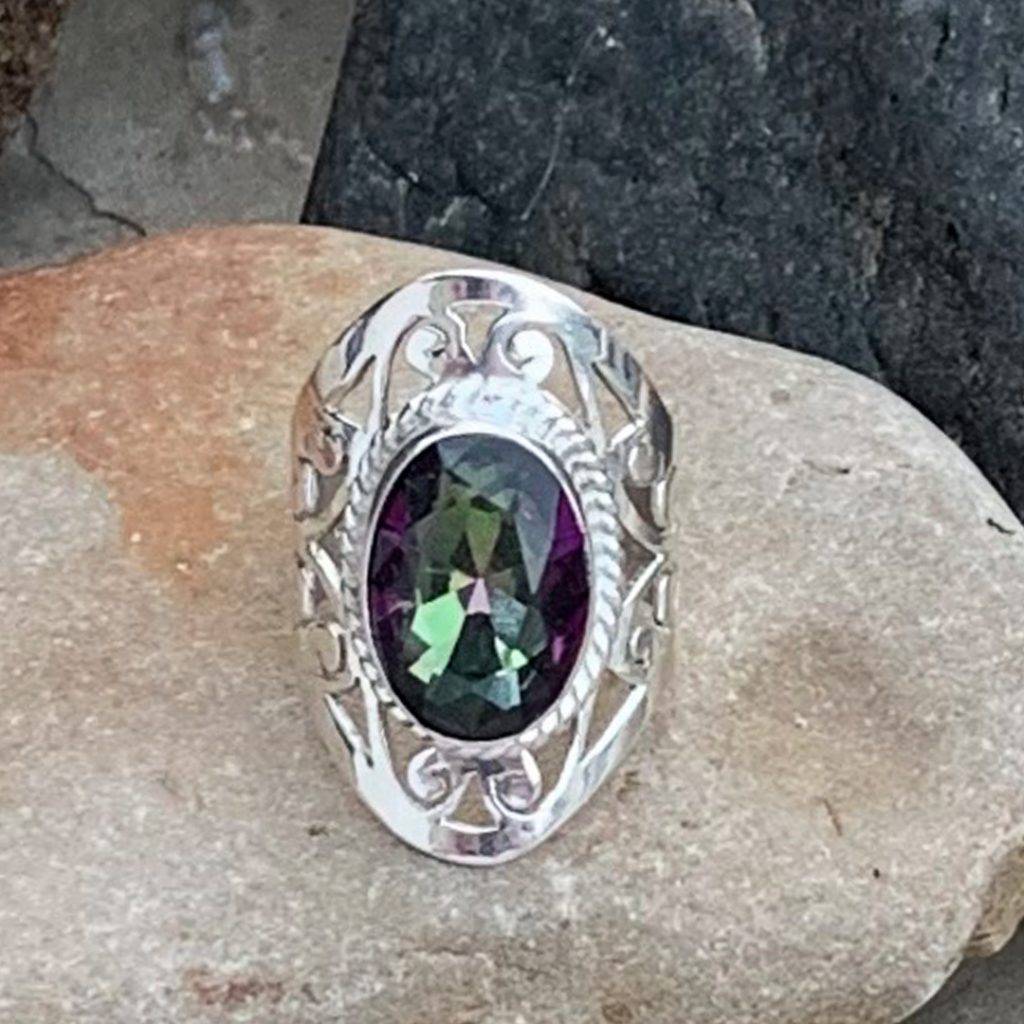 Exotic Mystic Topaz Ring - GLE-Good Living Essentials