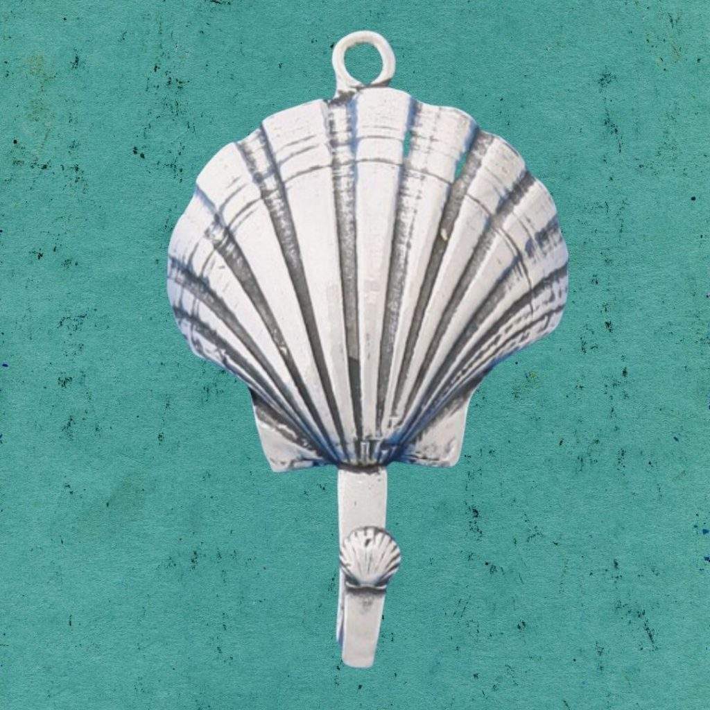 Pewter Seashell Single Hook - GLE-Good Living Essentials