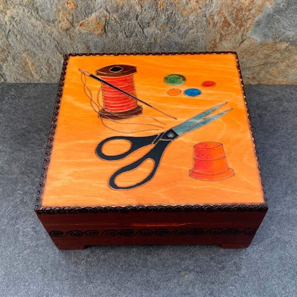 Handcrafted Sewing Themed Box - GLE-Good Living Essentials