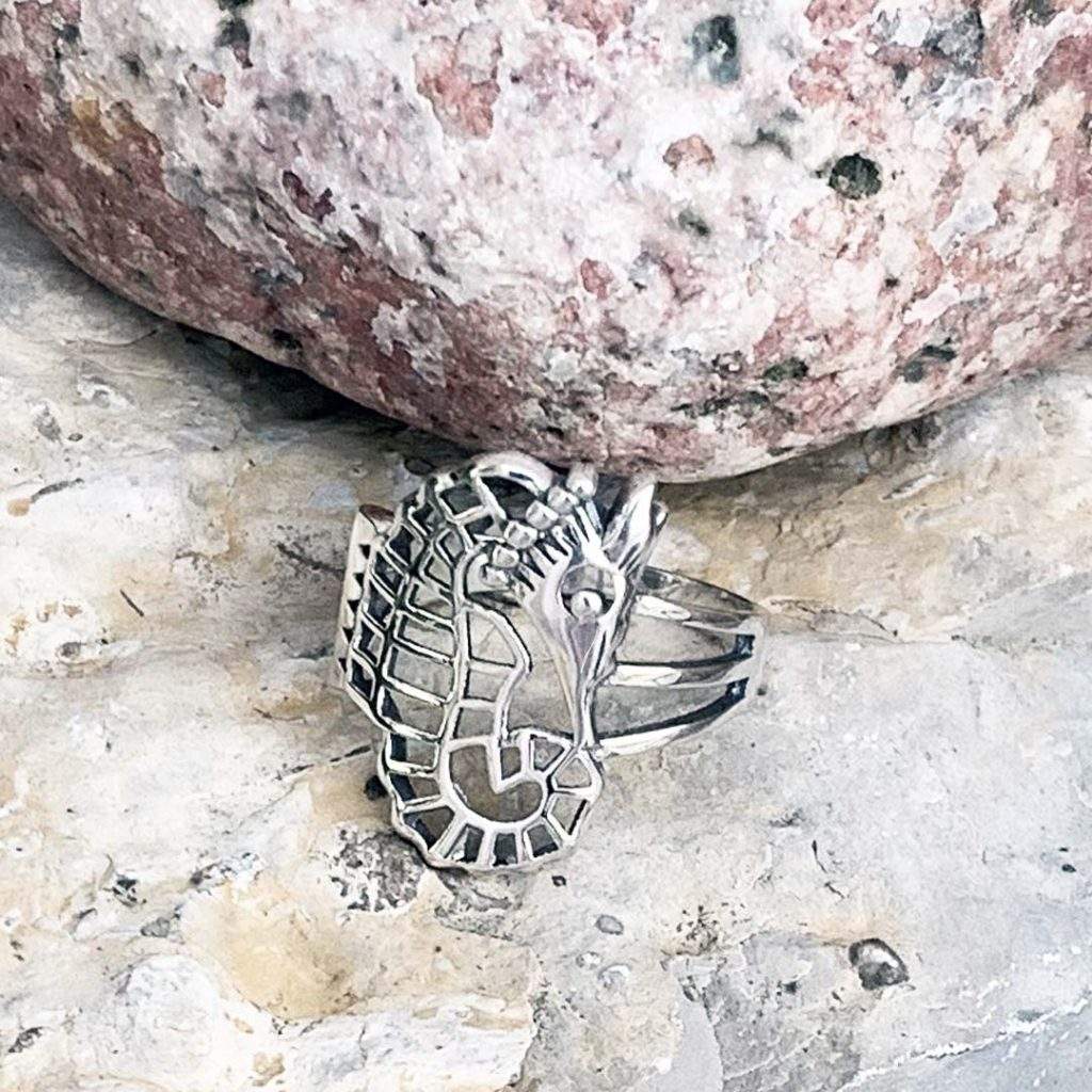 Sterling Silver Seahorse Ring - GLE-Good Living Essentials