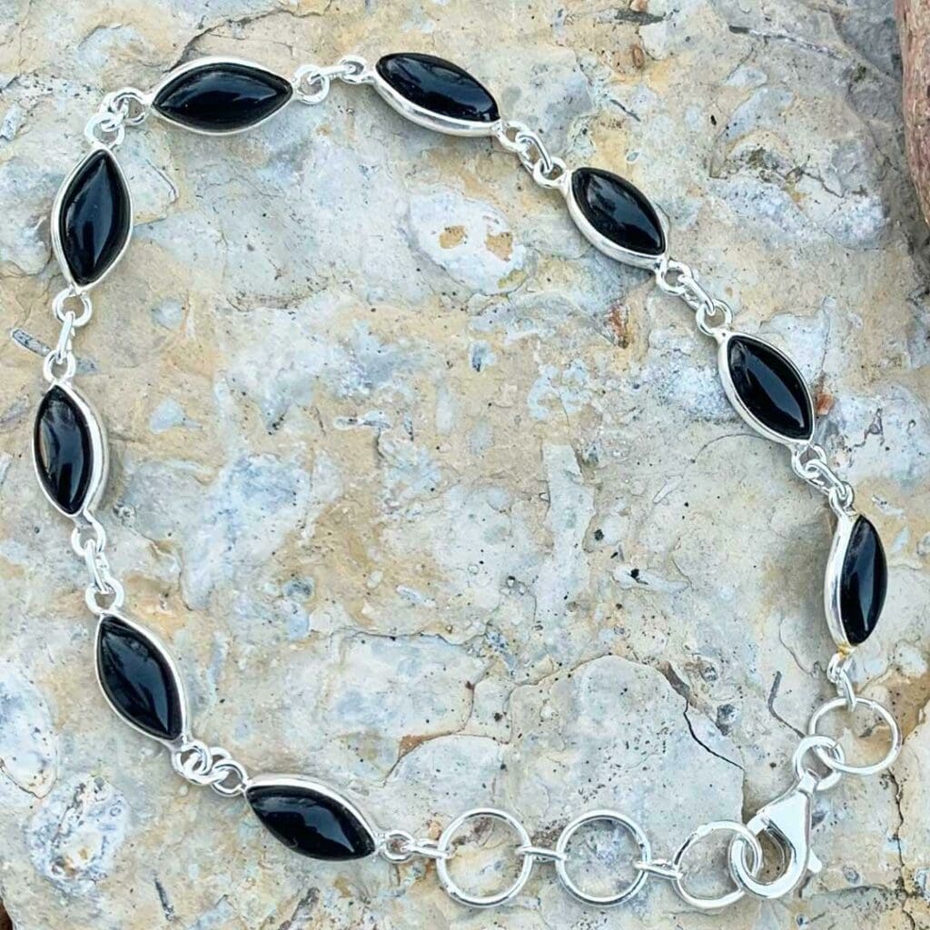 Black Onyx Marquise Bracelet - GLE-Good Living Essentials