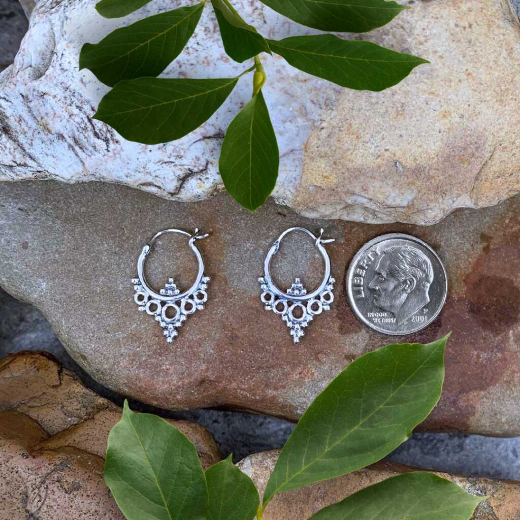 Sterling Princess Hoop Earrings - GLE-Good Living Essentials