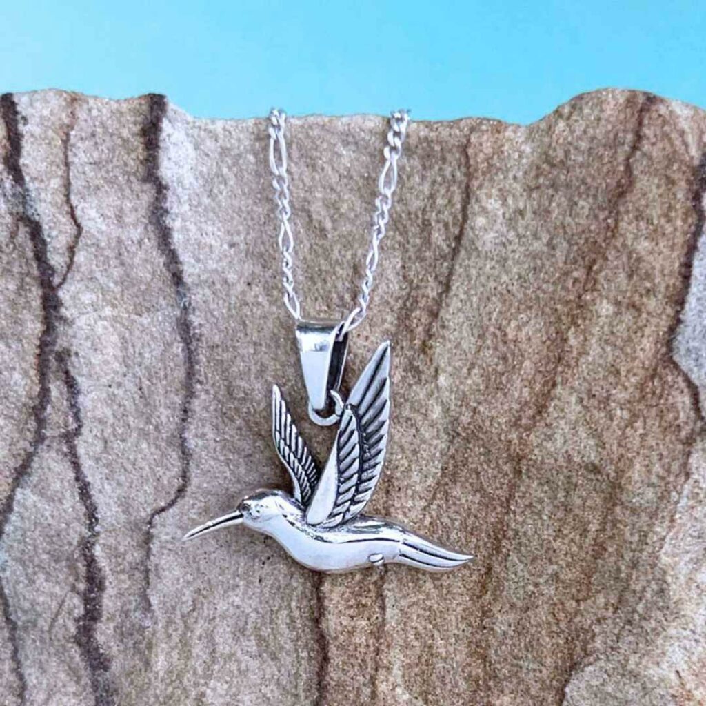 Sterling Flying Hummingbird Pendant - GLE-Good Living Essentials