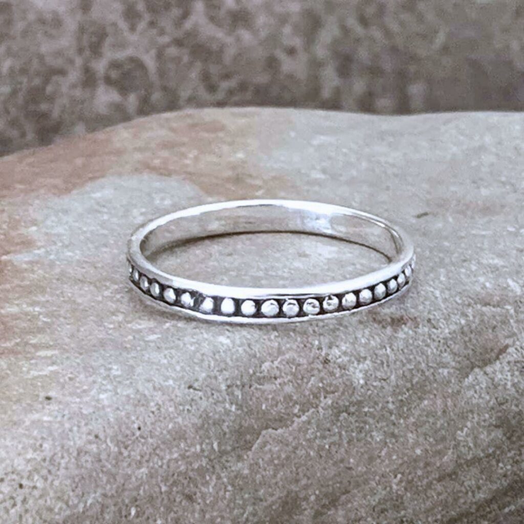 Sterling Wraparound Dots Ring - GLE-Good Living Essentials