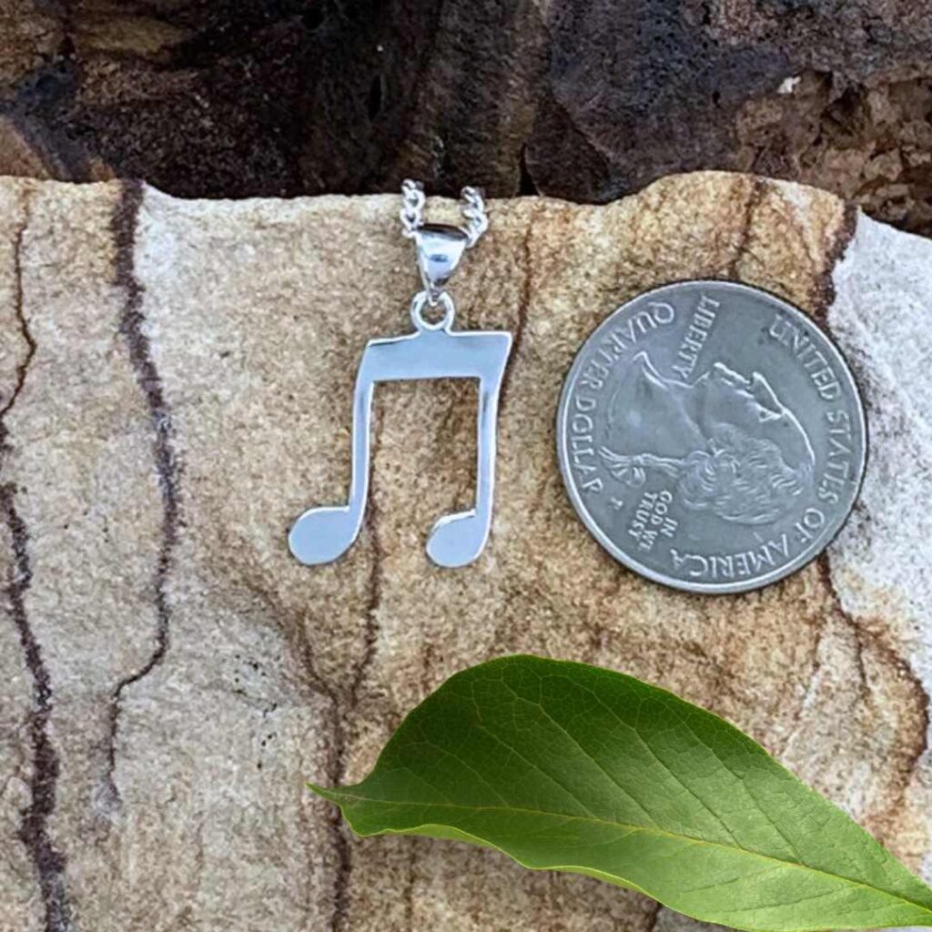 Music Note Silver Pendant - GLE-Good Living Essentials